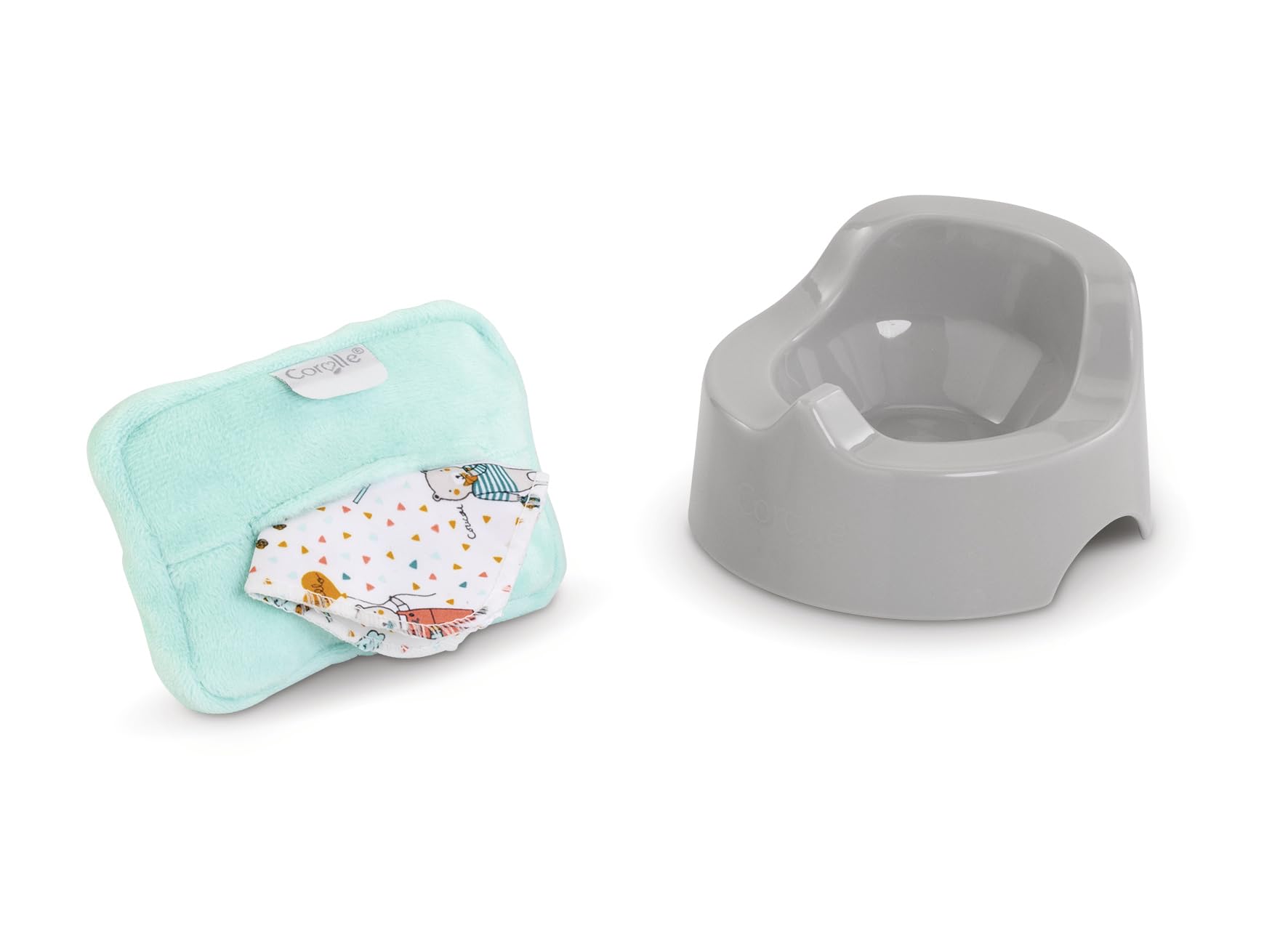 Corolle Potty and Wipe Baby Doll Accessory Set - for 12" Baby Dolls