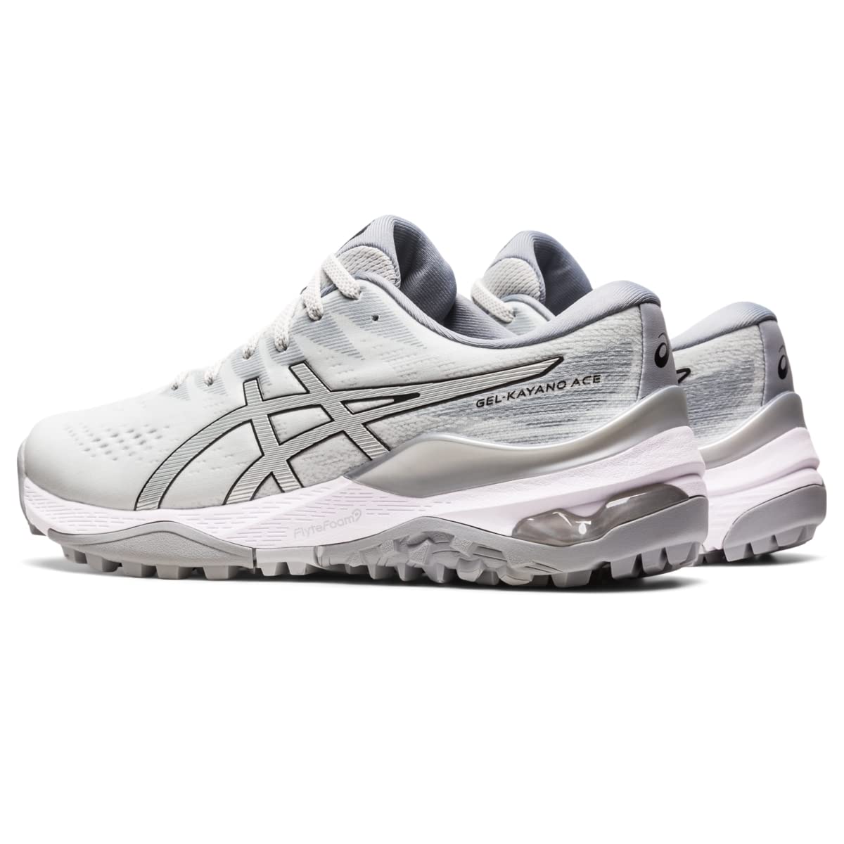 ASICS Men's GEL-KAYANO ACE Golf Shoes, 10, GLACIER GREY/PURE Silver