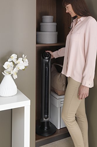 Rowenta VU6670 Fresh 180 Degree Tower Fan, Silent, Tall, with Remote Control