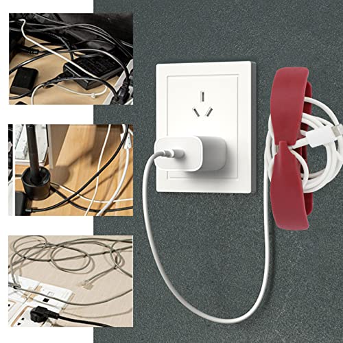 Cord Organizer for Kitchen Appliances - Upgraded Adhesive Cord Winder Wrapper Holder Cable Organizer for Small Appliances, Coffee Makers, Mixer, Pressure Cookers and Air Fryers (Black+Grey, 12 Pack)