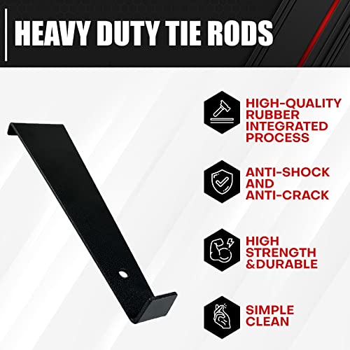 C&T 12.2In Pull bar for Vinyl Plank Flooring, Heavy Duty Laminate Wood Flooring Installation Set, Black