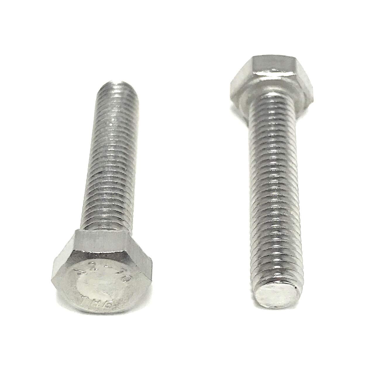 M5-.80 X 25 Hex Head Cap Screw Hex Bolts DIN933 (M5x25) Full Thread A2-70 Stainless Steel (25 Pieces)