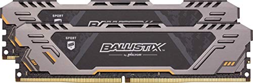 Crucial Ballistix Sport at 2666 MHz DDR4 DRAM Desktop Gaming Memory Kit 32GB (16GBx2) CL16 BLS2K16G4D26BFST