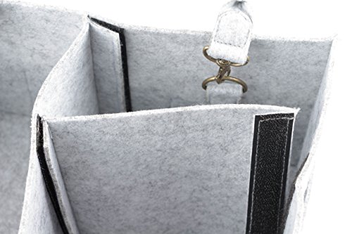 LifeSmart USA Baby Diaper Caddy Organizer Basket Removable Handles for a Classic Look Luxury Portable Nursery Diaper Storage Bin With Removable Compartments For Home, Car and Nursery
