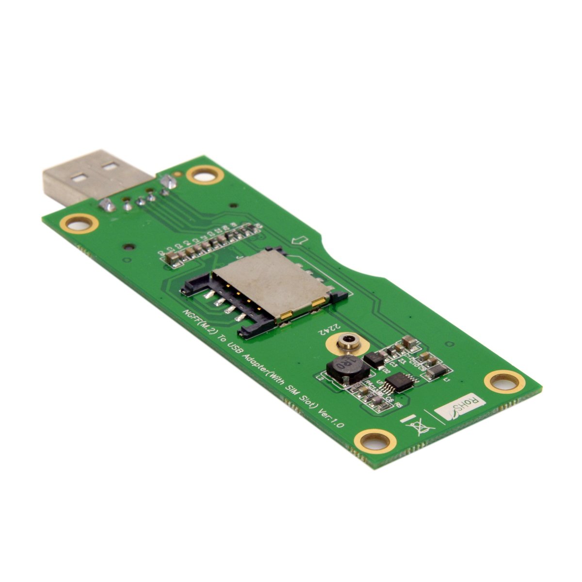 Cablecc M.2 NGFF to USB Adapter Card with SIM Card Slot Module Testing Tools