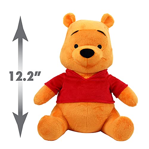 Disney Classics Friends Large 12.2-inch Plush Winnie the Pooh, Stuffed Animal, Super Soft Plush, Kids Toys for Ages 2 Up by Just Play