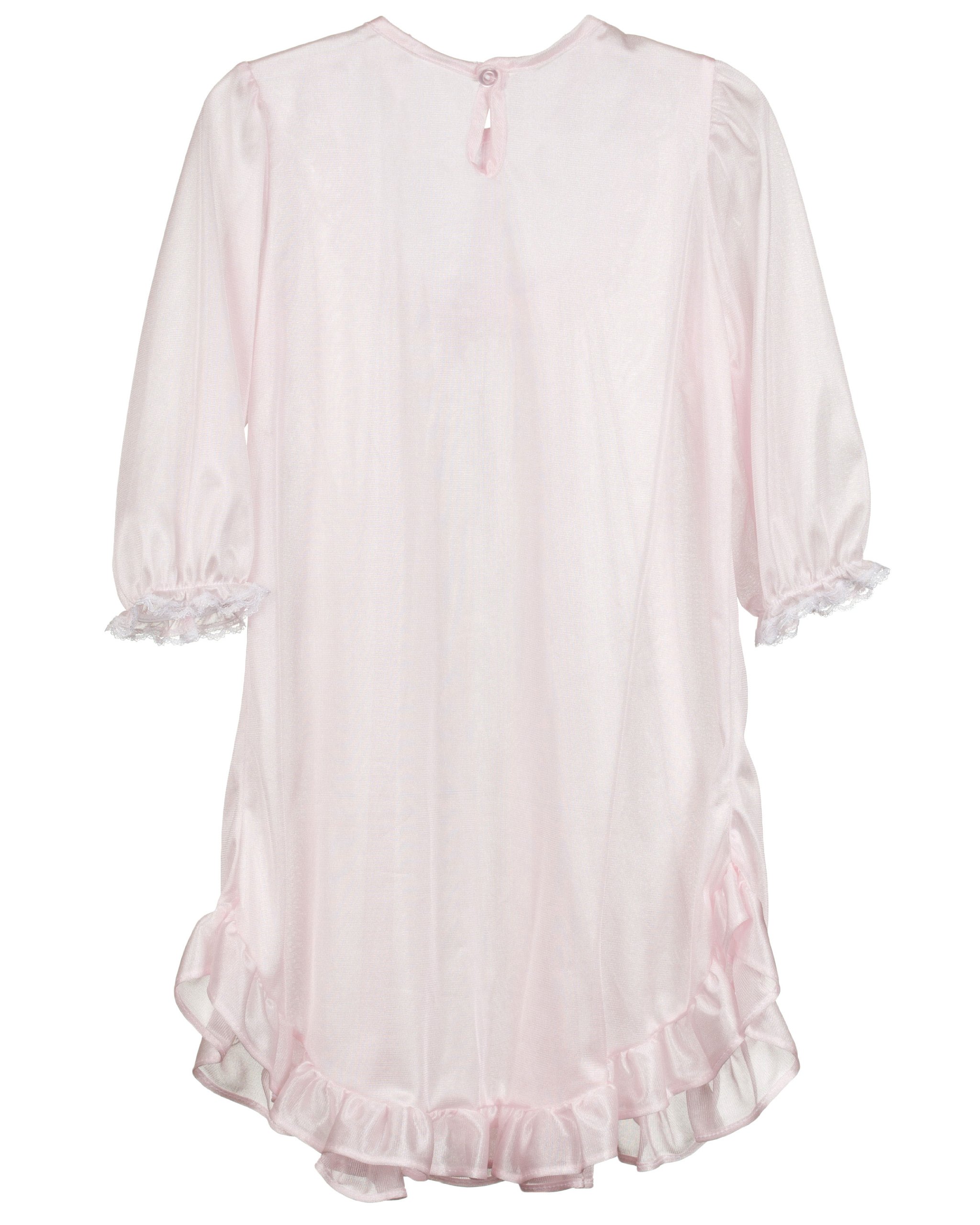 Laura Dare Baby Girls Pink Long Sleeve PJ Nightgown, 09m