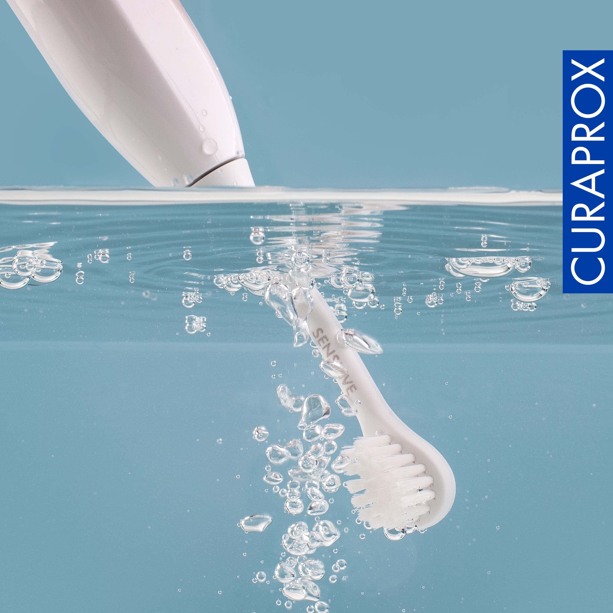 Curaprox Sensitive Electric Toothbrush Replacement Heads for Electric Toothbrush (2 Pack)