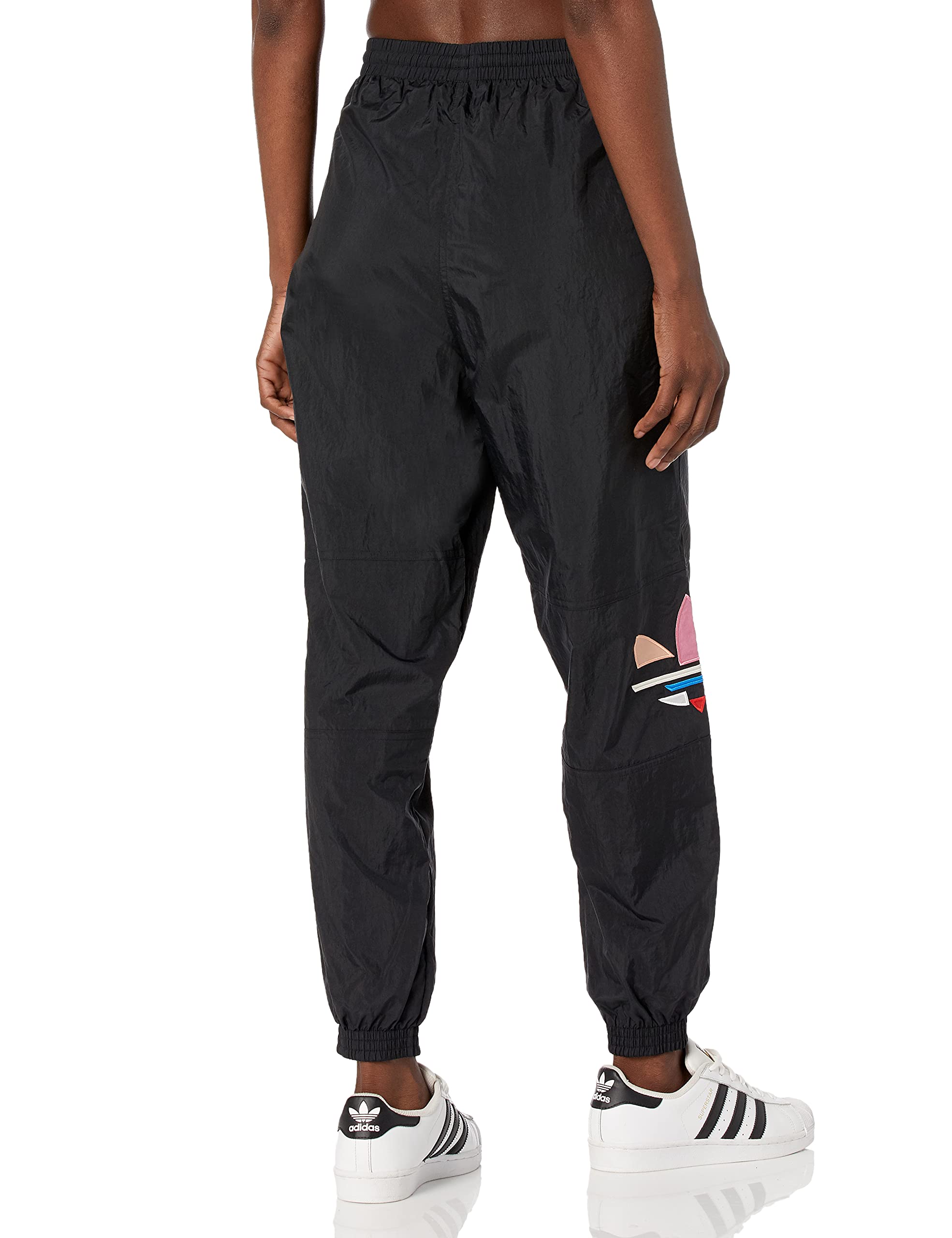 adidas Originals Women's Adicolor Shattered Trefoil Track Pants, Black, Small