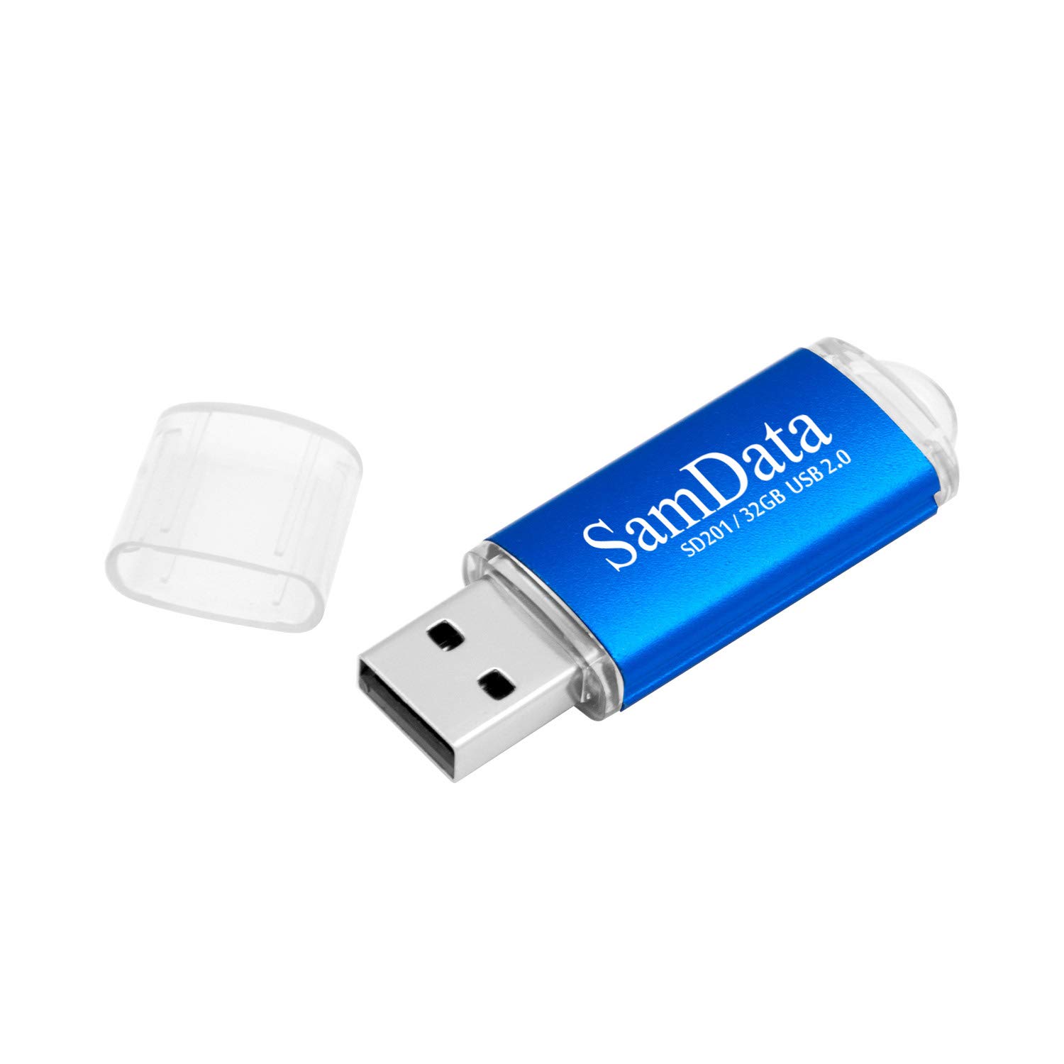 SamData 5 Pack 32GB USB Flash Drives USB 2.0 Thumb Drives Memory Stick Jump Drive Zip Drive, 5 Colors: Black Blue Green Gold Red