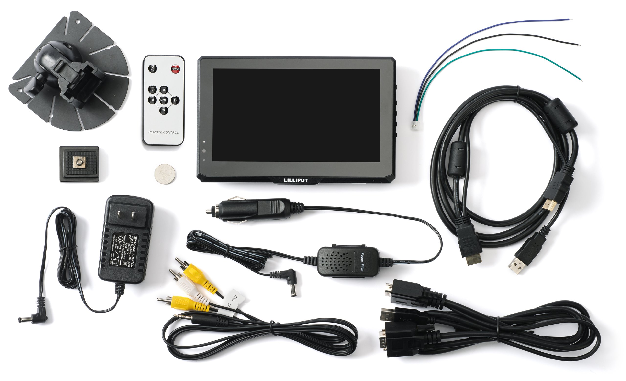 LILLIPUT 7" 779-70NP/C/T Capacitive Multi-Touch acreen with Lux auto Brightness + Auto Switching Wiring Official Seller :VIVITEQ