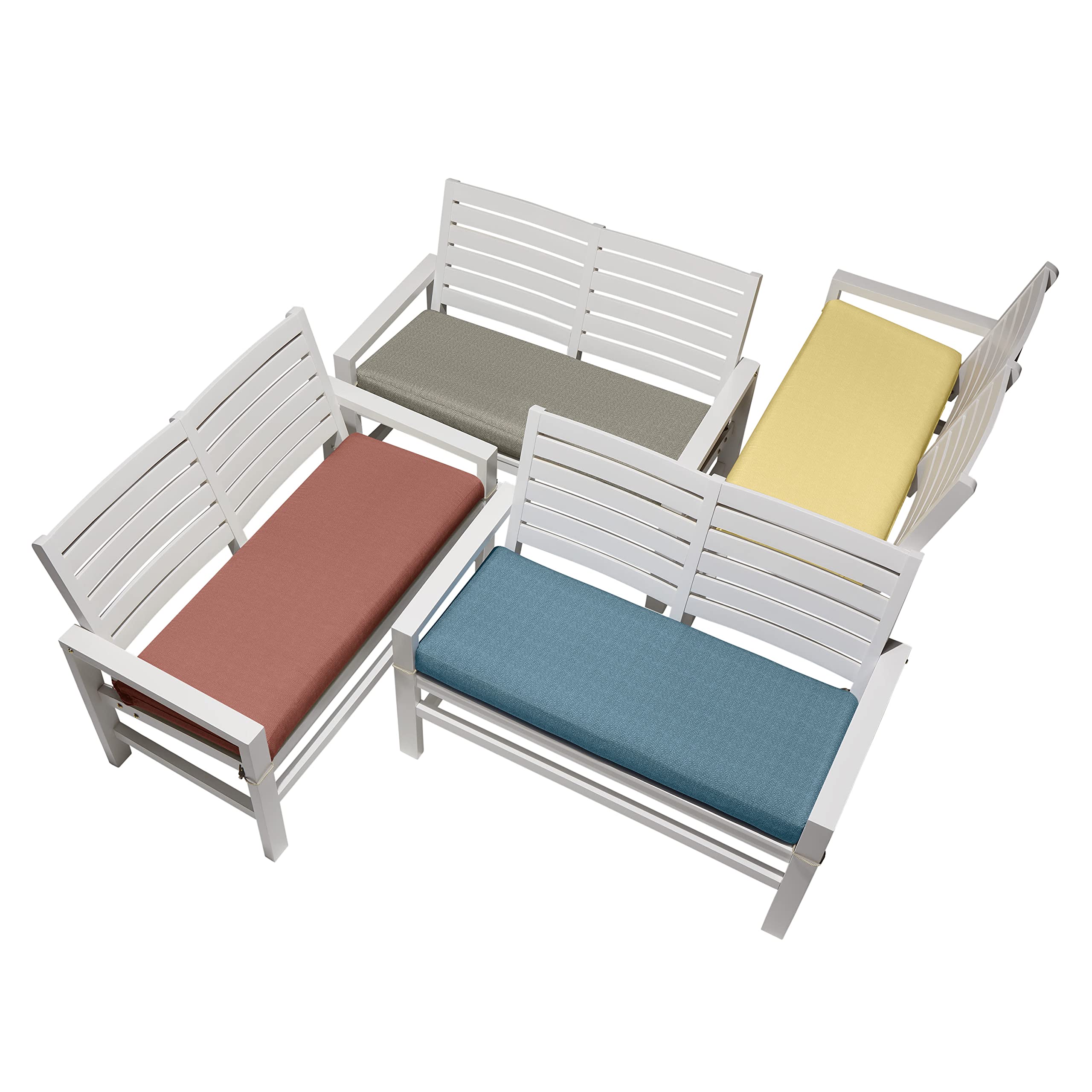 Duck Covers Weekend Water-Resistant Outdoor Bench Cushion, 54 x 18 x 3 Inch, Cedarwood, Patio Furniture Cushions