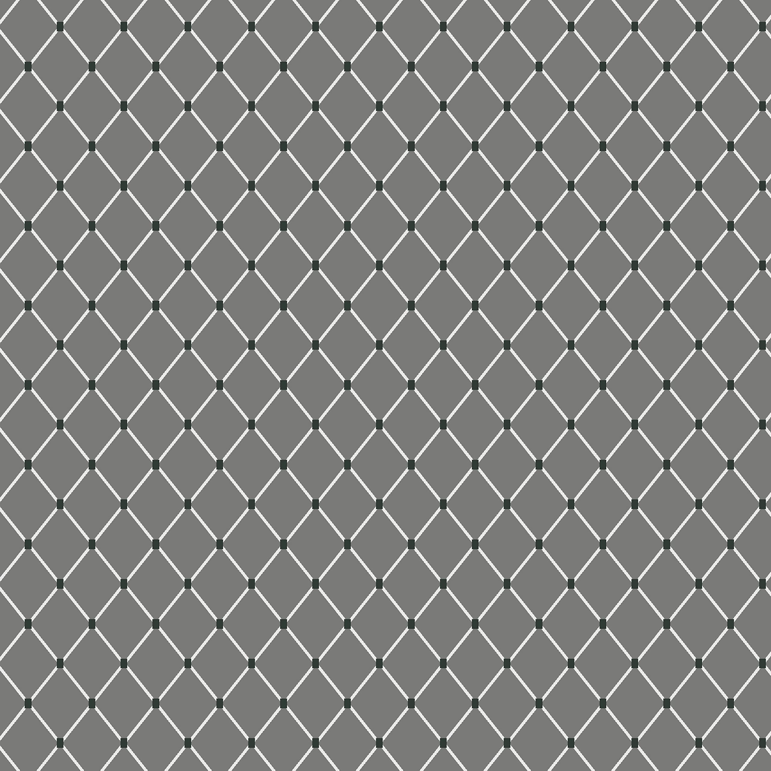 Stitch & Sparkles 100% Cotton Duck 45" Width Diamond Print Charcoal Grey Color Sewing Fabric by The Yard