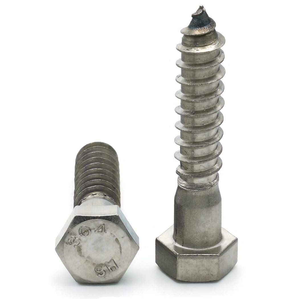 Stainless Steel Lag Screws Hex Head Lag Bolts 5/16 x 1-3/4 inch Qty 25