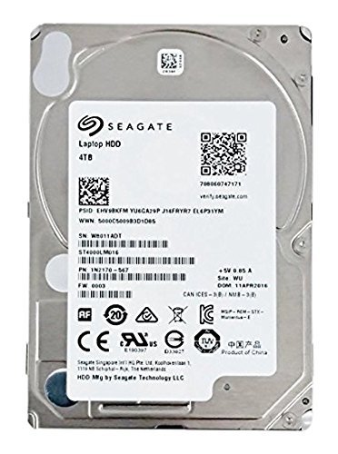 Seagate 4TB Laptop HDD SATA 6Gb/s 128MB Cache 2.5-Inch Internal Hard Drive (ST4000LM016) (Renewed)