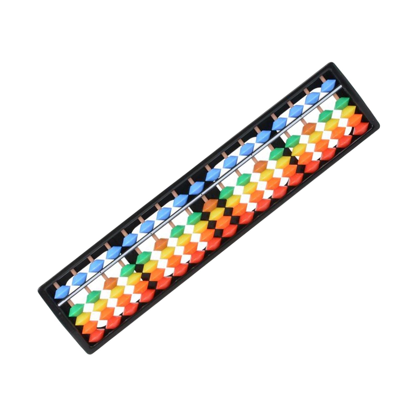AMLESO Professional 17 Column Math Abacus Chinese Japanese Calculator Counting Tool Montessori Toy Math Arithmetic Toy Counting Toy for Kids