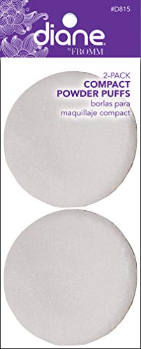 Diane D815 Makeup Cosmetic Puffs for Compacts, Pressed Powders, Setting Powders - 2 Count (Pack of 1)