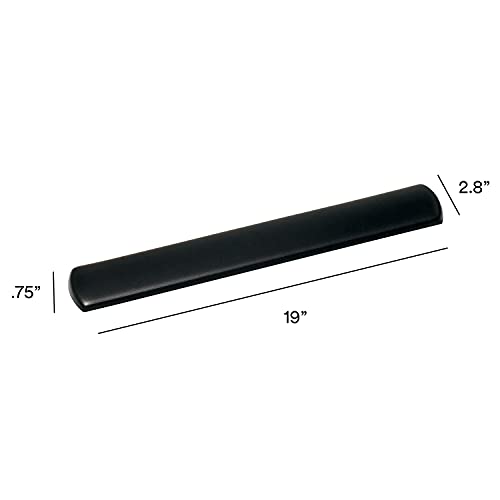Keyboard Wrist Rest Gel Black Leatherette Kp200le