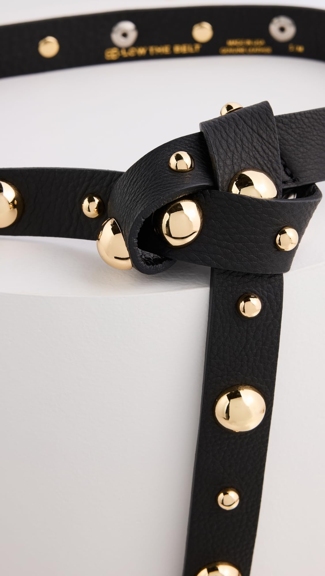 B-Low The Belt Women's Tilly Moto Belt, Black Gold, S-M