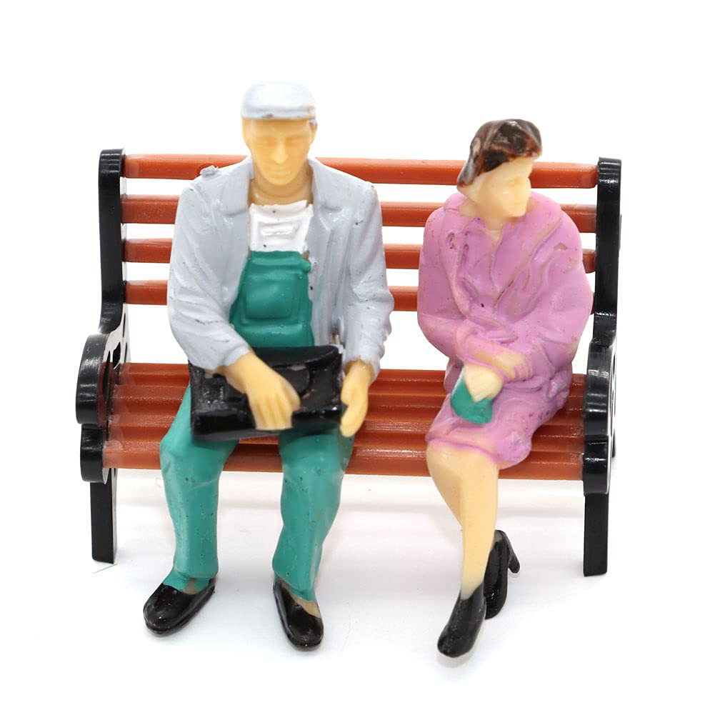 fenlan 10Pcs HO N O Scale 1:150 Bench Chair Settee Street Park Layout Plastic Crafts,/Railway Layout