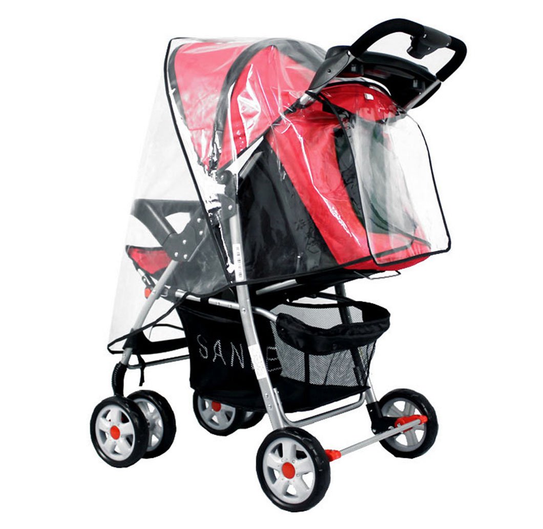 Multifunctional Universal Baby Stroller Rain Cover Wind Shield Waterproof White