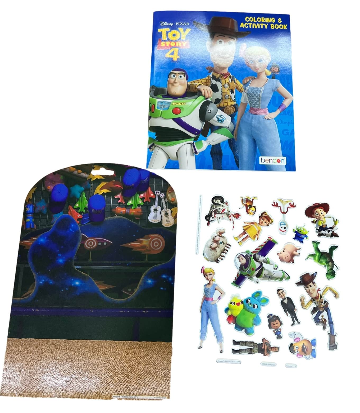 Assorted Licensed Puffy Sticker Coloring and Activity Play Set