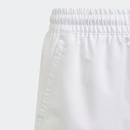 adidas unisex-child B Club 3-Stripes Shorts White/Black X-Large