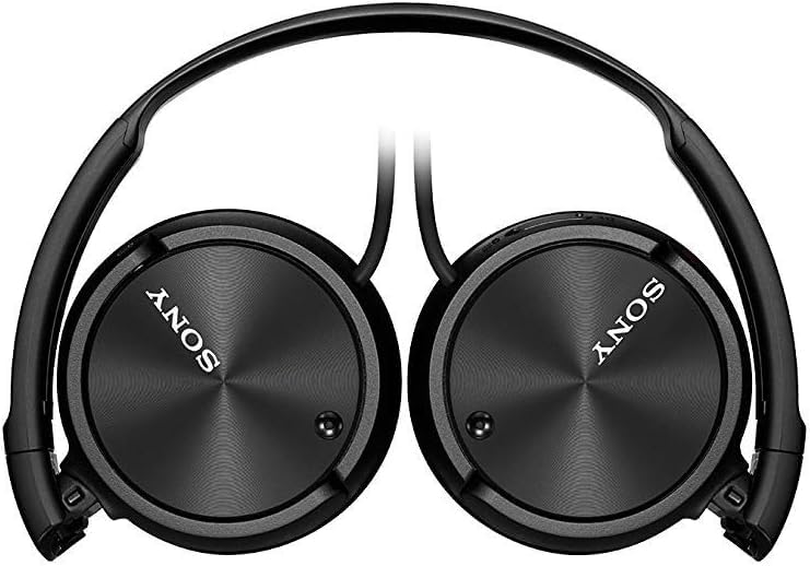 Sony MDR-ZX110NC Extra Bass Noise-Cancelling Headphones with Neodymium Magnets & 30mm Drivers, Black (Renewed)