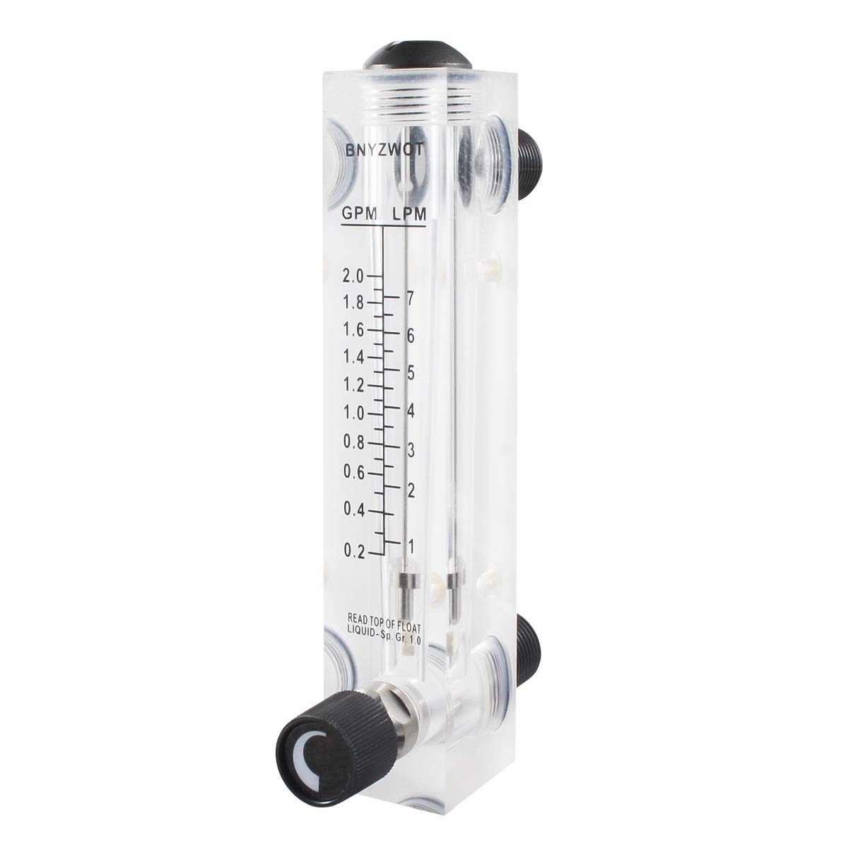 BNYZWOT Tubig Liquid Daloy ng Metro Flowmeter 1/2 PT Thread M-15 0.2-2GPM 1-7LPM