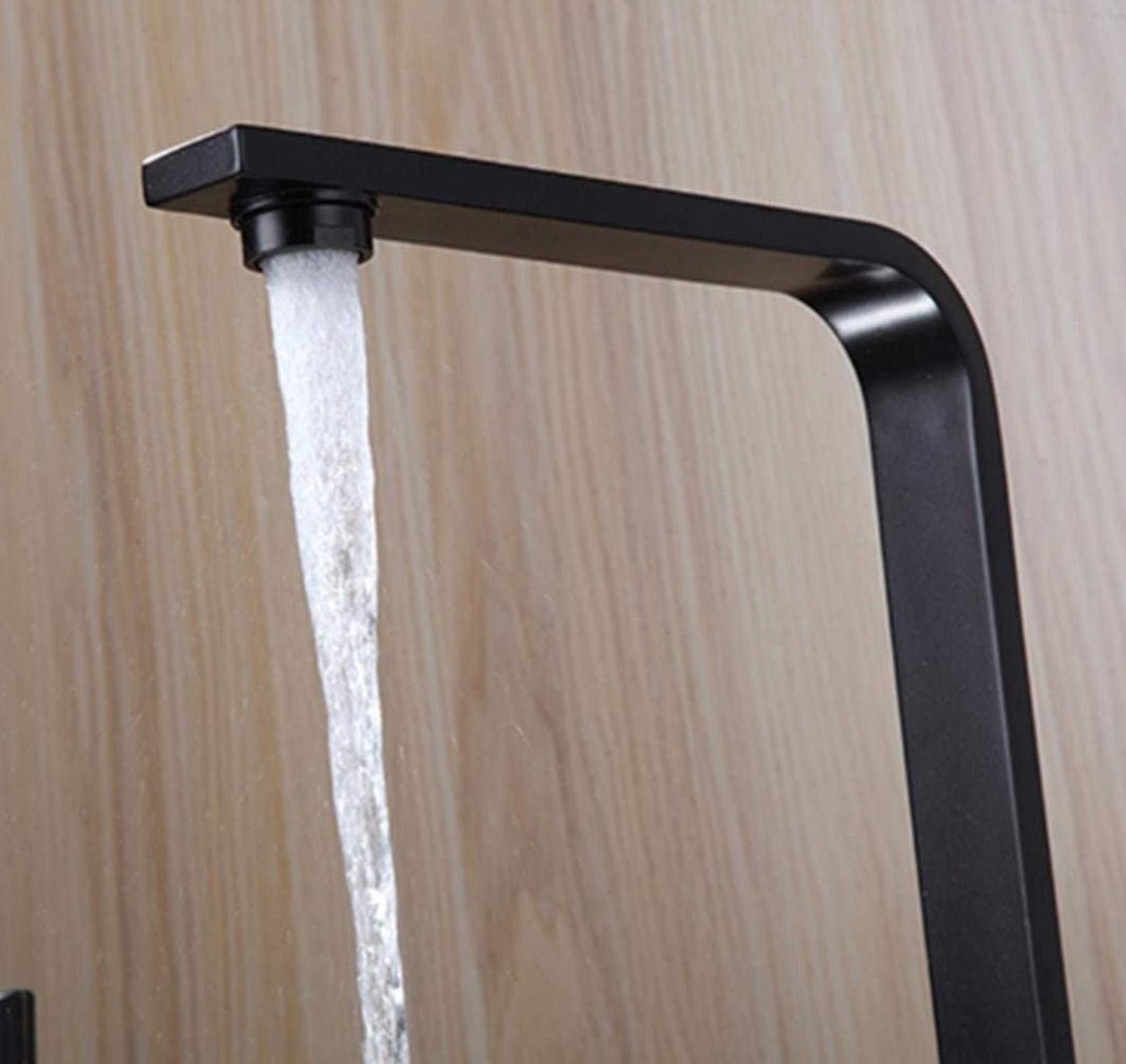 Bathtub Upgraded Best Modern Hot & Cold Mixer Single Lever Single Handle Kitchen Sink Tap, matt Black Finish Monobloc Kitchen Taps