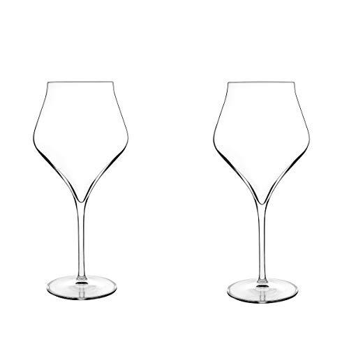 Luigi Bormioli Supermo 22 oz Burgundy Red Wine Glasses, 2 Count (Pack of 1), Clear