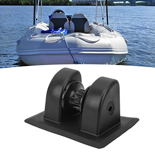 Astibym Kayak Anchor Row Roller, Sturdy Easy to Install Small Professional Inflatable Boat Anchor Holder PVC for Raft for Kayak(Black)