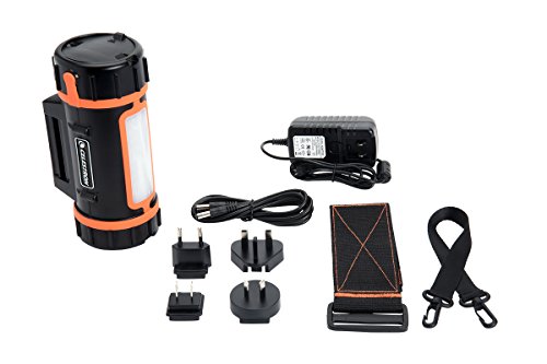 Celestron - PowerTank Lithium Telescope Battery – Rechargeable Portable 12V Power Supply for Computerized Telescopes - 10 Hour capacity/86 Wh - Red/White LED Flashlight - 2 USB Ports