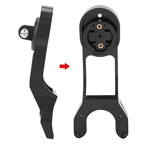 Astibym Odometer Extension Holder, Black Firmly Fixed Lightweight Bike Computer Mount for Road Bikes
