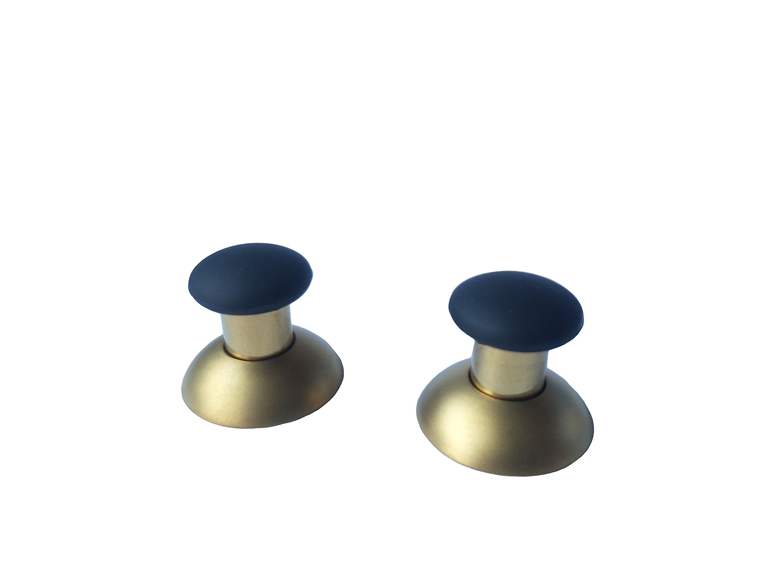 E-MODS Gaming Metal Gold Magnetic Replacement Thumbsticks Base, Joysticks, Grip Holder for X-One Elite/X-One Controllers/X-One S Controller/ PS4 Controller