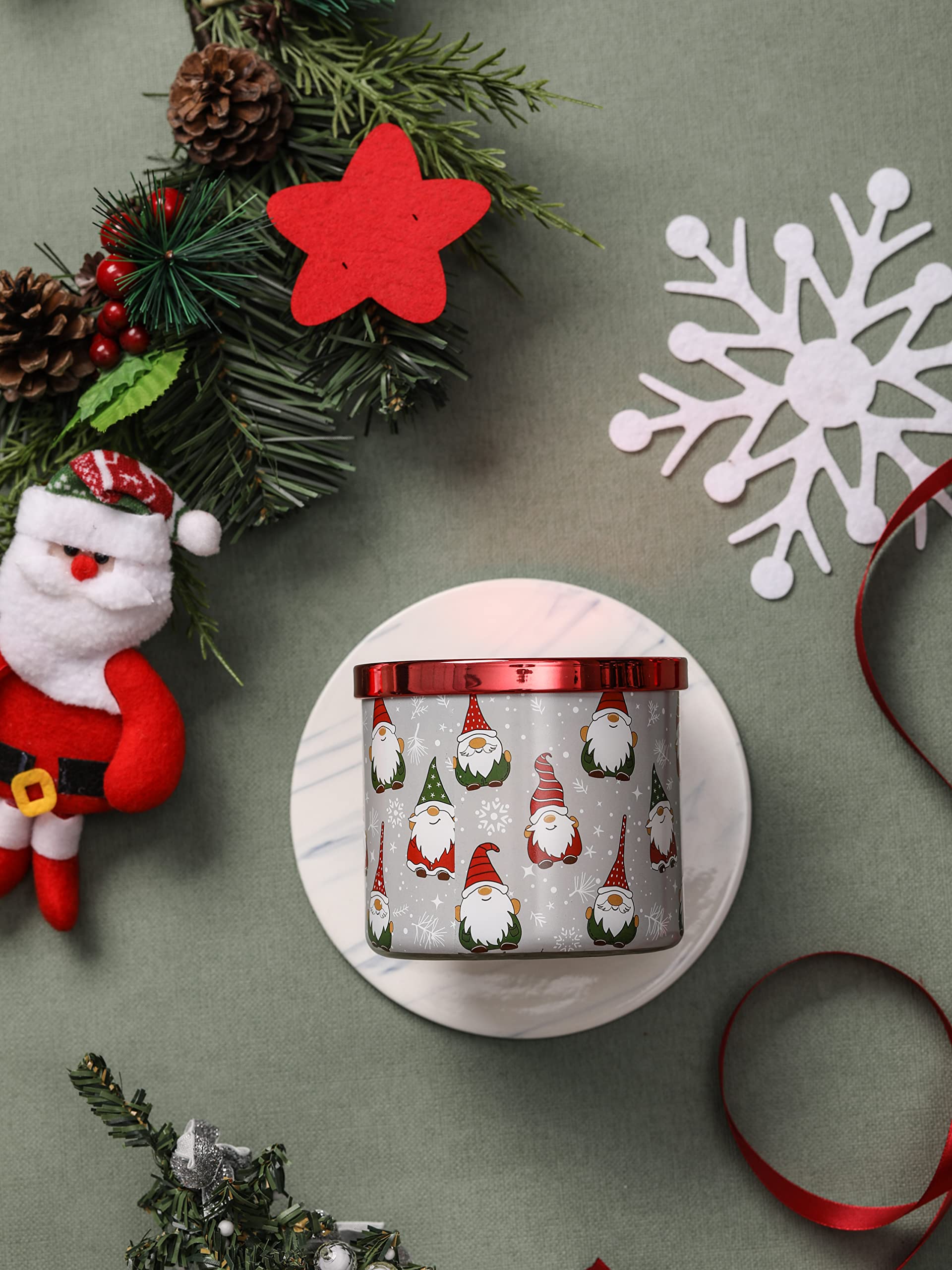 Christmas Candle, Xmas Cookies Scented Candle, Large 3 Wicks, 14 oz