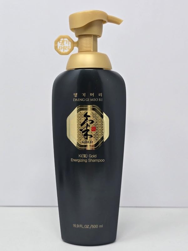 Daeng Gi Meo Ri- KI Gold Energizing Shampoo & Conditioner Set [4 Big Bottles & 2 Travel Sized Bottles], Good for Hair loss, Restores Maximal Moisture level, Gray Hair Prevention