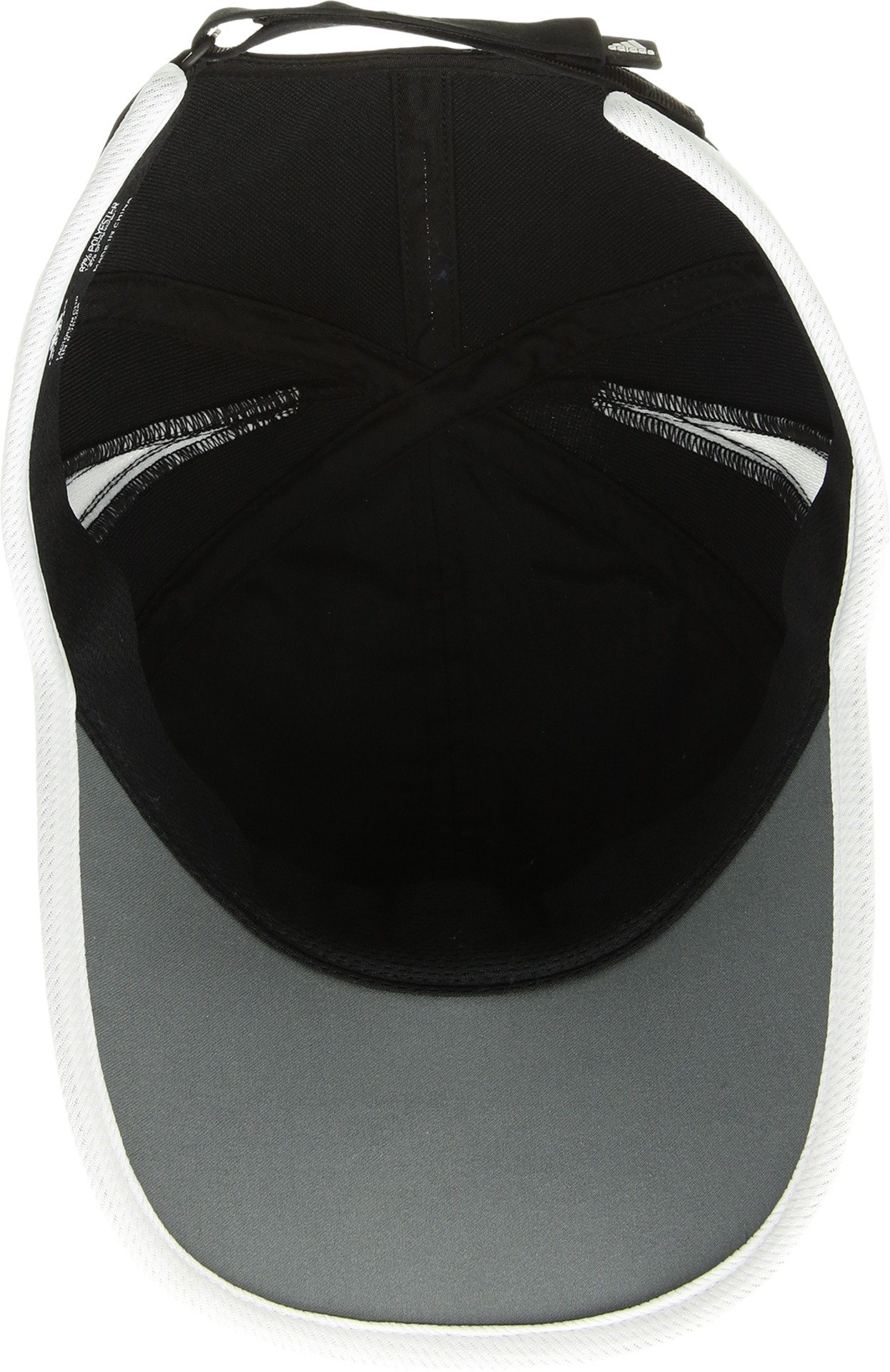 adidas Women's Superlite Relaxed Fit Performance Hat, Black/White, One Size