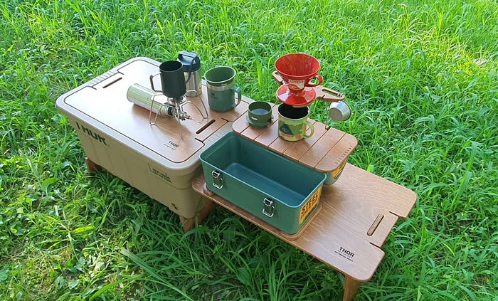 COFFNIC Stanley Lunch Box Handmade Wood Table Top(9.4L)