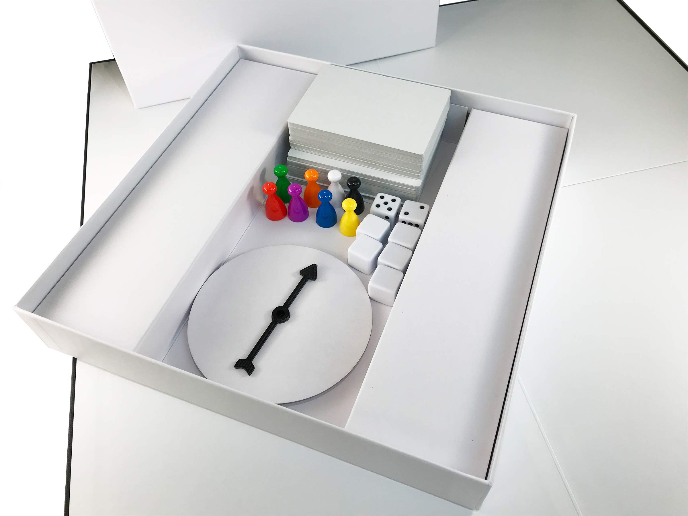 Create Your Own Board Game Set β DIY Kit with Blank Game Board, Game Pieces, Blank Cards, Dice, Spinner β Build Your Own Game for Family Board Games