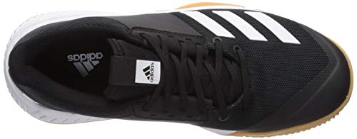 adidas Women's Crazyflight Team Volleyball Shoe, Black/White/Gum, 9 M US