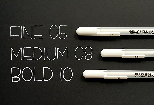 Sakura 57452 Gelly Roll Classic 05 (Fine Pt.) 3pk Pen, White