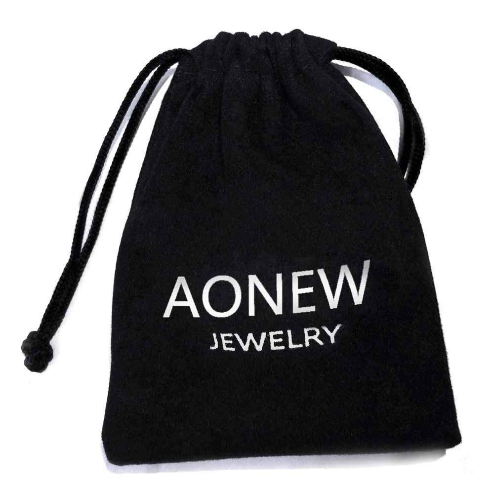 AONEW Big Fire Opal Women Rings Wedding Engagement Band White Opal Black Gold Party Rings Size 10