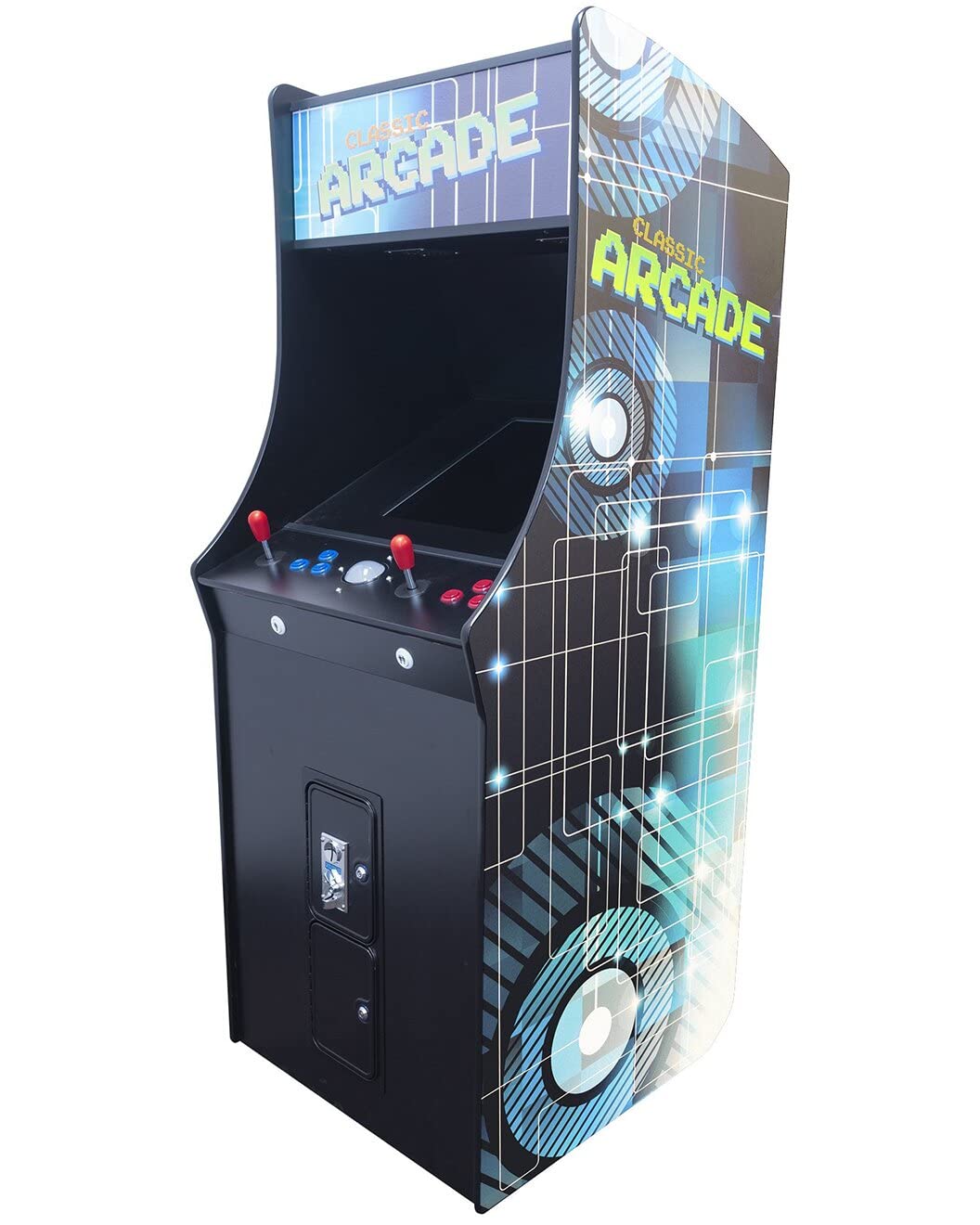 Creative Arcades Full Size Stand-Up Commercial Grade Cabinet Arcade Machine | 2 Player | 60 Classic Games | 22" LCD Screen | 2 Sanwa Joysticks |Trackball | 3 Year Warranty