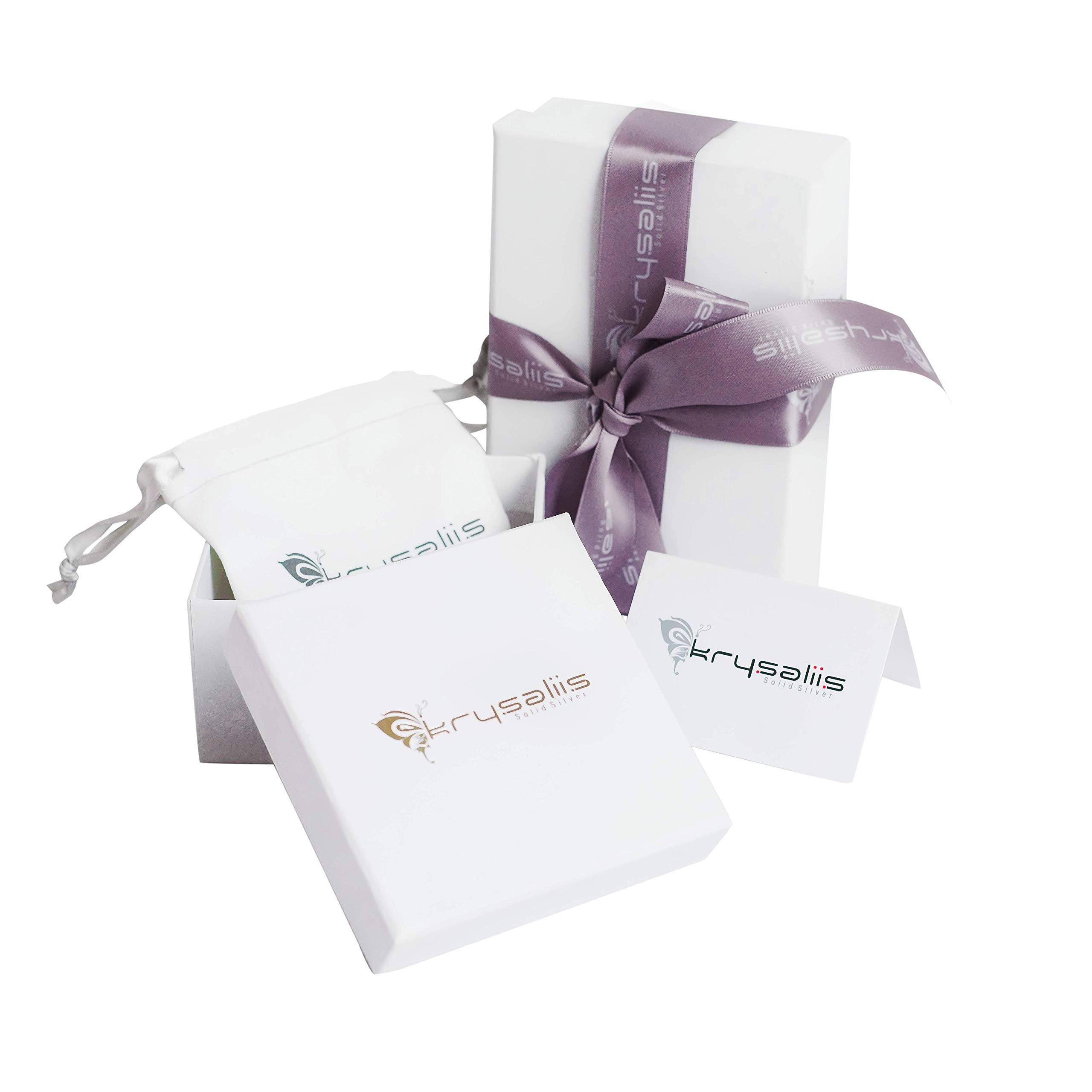 Krysaliis .925 Sterling Silver Tooth Fairy Keepsake Box for Baby - Durable, Elegant, and Custom Engravable Keepsake Gift Box - Perfect for First Tooth and Curl of Baby