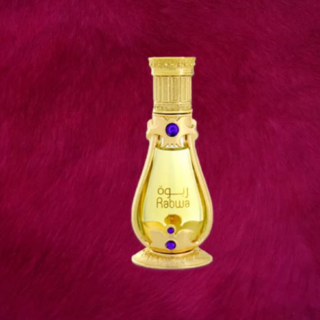 RASASI Rabwa for Men and Women Unisex 19ml(0.6 oz) | Concentrated Perfume Oil | Smooth Woody and Patchouli Notes Enhanced by Bergamot | Elegant Bottle