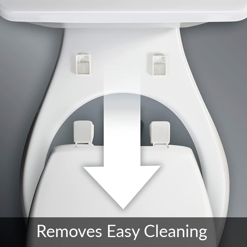 Bemis 500EC Toilet Seat with Perfect Fit, Fresh Water Spray, Non-Electric, Easy to Install Bidet, ROUND, Cotton White