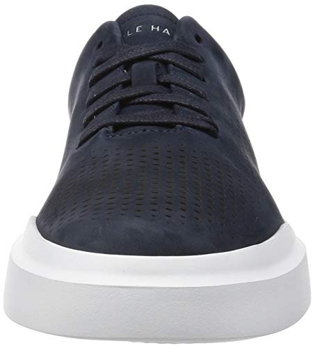 Cole Haan Men's Grandpro Rally Laser Perf Sneaker, Navy Ink Nubuck, 10