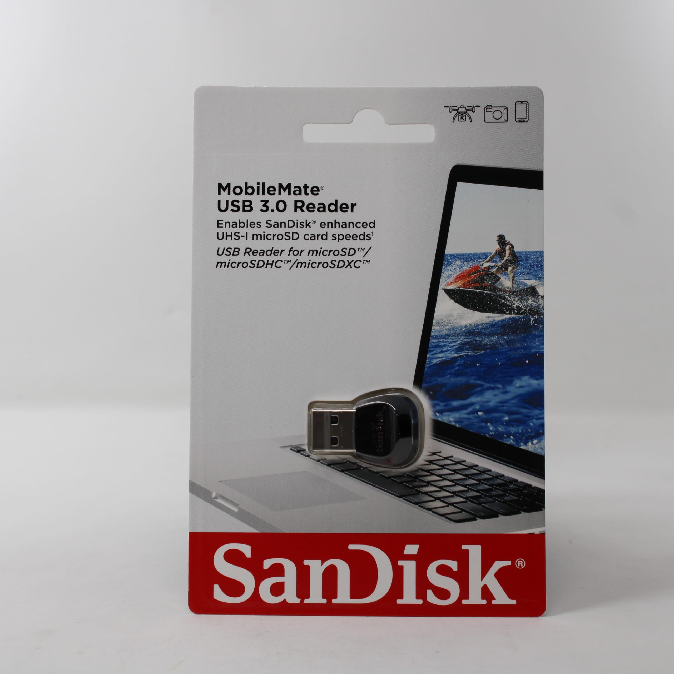 SanDisk MobileMate USB 3.0 Card Reader - microSD - USB 3.0 Type A