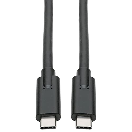 Tripp Lite USB C to USB Type C Cable 6ft USB 3.1 Gen 1 5A 5 Gbps M/100W, Black (U420-006-5A)
